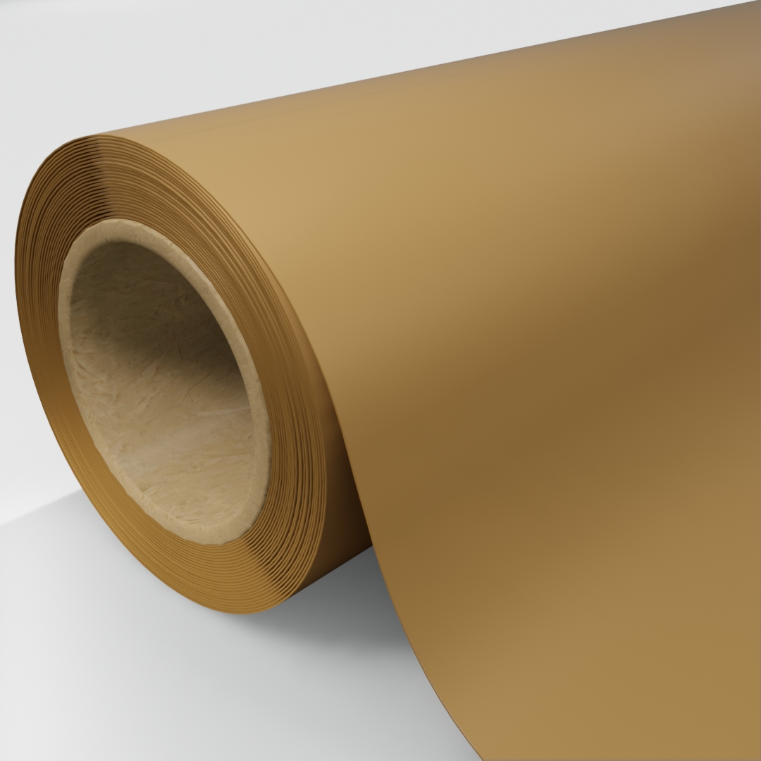 Dorado Mate Textil PVC de 50cm - Rotulados Jas