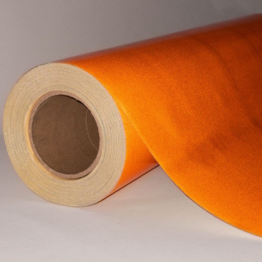 VINIL REFLECTIVO LAMINADO NARANJA 61CM - Rotulados Jas