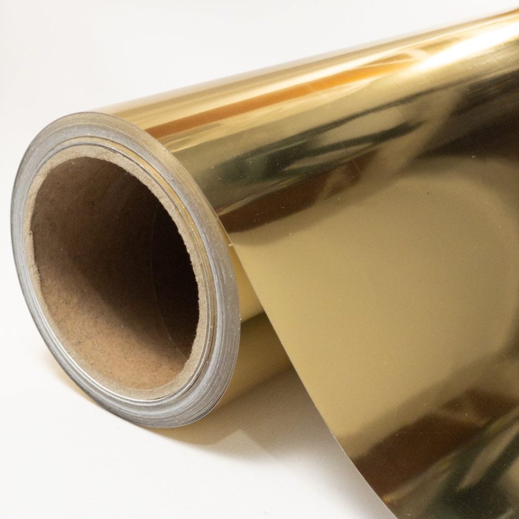 TEXTIL METALICO DORADO FOIL L 61x1000 - Rotulados Jas